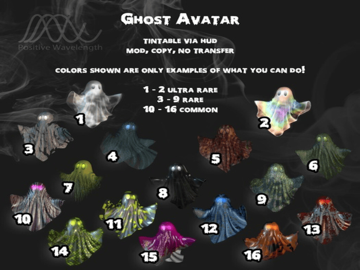 Second Life Marketplace - Positive Wavelength - Ghost Avatar - [16 ...