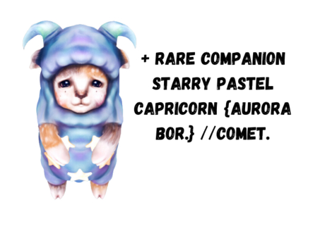Second Life Marketplace - + RARE COMPANION starry pastel capricorn ...