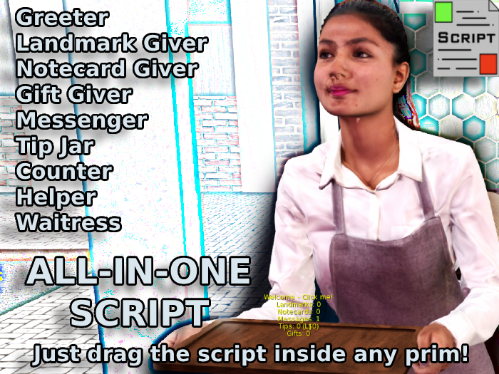 Second Life Marketplace - Virtual Waitress Script
