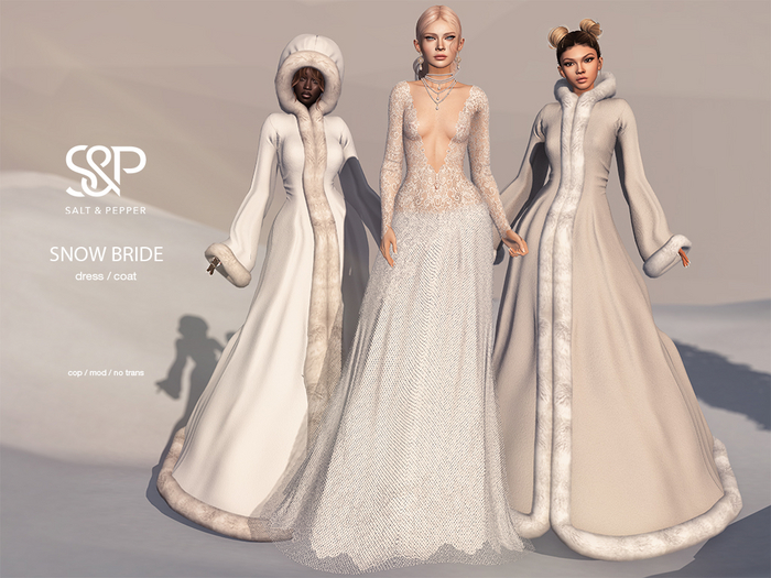 Second Life Marketplace - S&P Snow Bride MEGAPACK (wear to unpack)