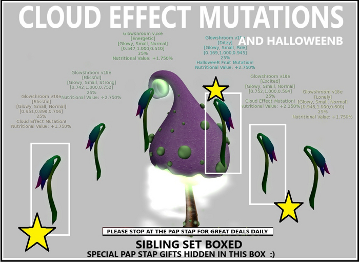 Second Life Marketplace - GLOWSHROOM CLOUD MUTATION PAPILLON AND ...
