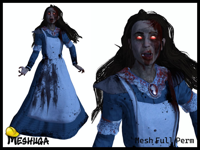 Second Life Marketplace - Meshuga Spectra the Ghost Maid Character FULL ...