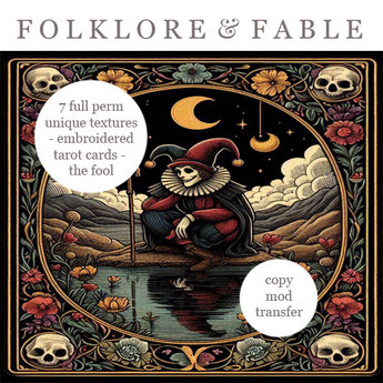 Second Life Marketplace - Full Perm Texture Pack Embroidery The Fool ...