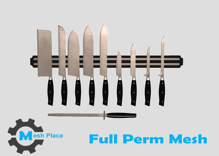 Second Life Marketplace - Mesh Place - Kitchen Knife Holder Full Perm ...