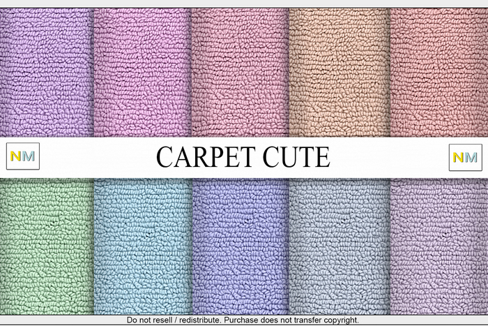 Second Life Marketplace - Carpet Cute Textures NM