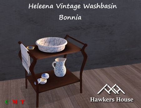 Second Life Marketplace - *HH* Heleena Vintage Washbasin Bonnia