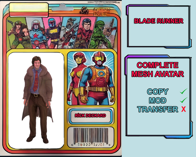 Second Life Marketplace - blade runner rick deckard avatar