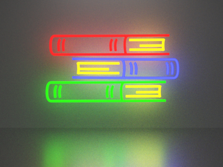 Second Life Marketplace - Books neon sign Full Permission