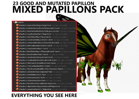 Second Life Marketplace - 23 GOOD AND MUTATED MULTI PAPILLON PACK