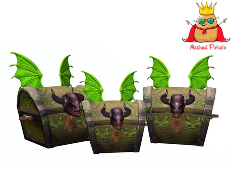 Second Life Marketplace - GIFT Halloween Dragon Chest Full Perm