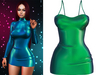 Second Life Marketplace - Chessie Mini Dress [Holo Alien Green ...
