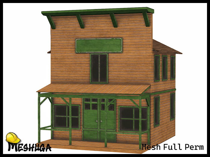 Second Life Marketplace - Meshuga Wild West Frontier Store Backdrop ...