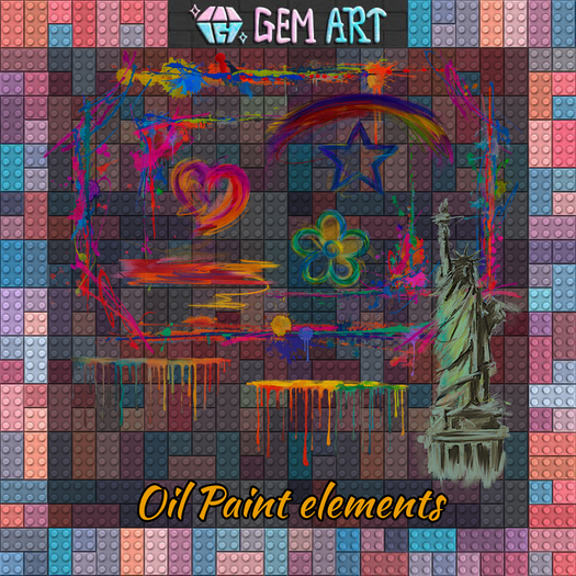 Second Life Marketplace - Oil Paint Elements
