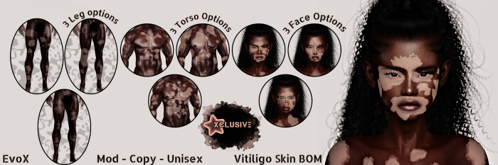 Second Life Marketplace - XCLUSIVE Vitiligo Dream FATPACK