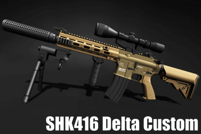Second Life Marketplace - SH RP Prop Gun - SHK416 Delta Custom (Female ...