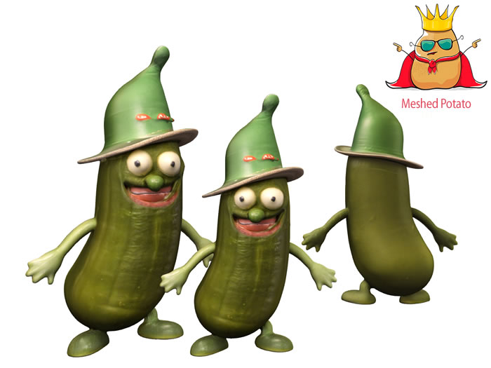Second Life Marketplace - Meshed Potato - Pickle Man Full Perm Mesh (add)