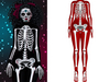 Second Life Marketplace - Bonalisa Skeleton Body Suit [Ruby Red ...