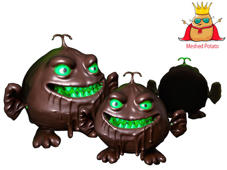 Second Life Marketplace - Meshed Potato - Chocolate Mint Monster Full ...