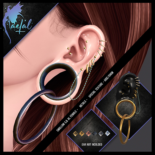 Second Life Marketplace - FaeTal - Ear 101 - Swallow S & XL Female