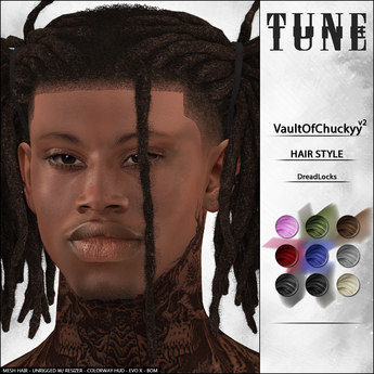 Second Life Marketplace - TUNE - "VaultOfChuckyy v2" DreadLocks. [PACK]