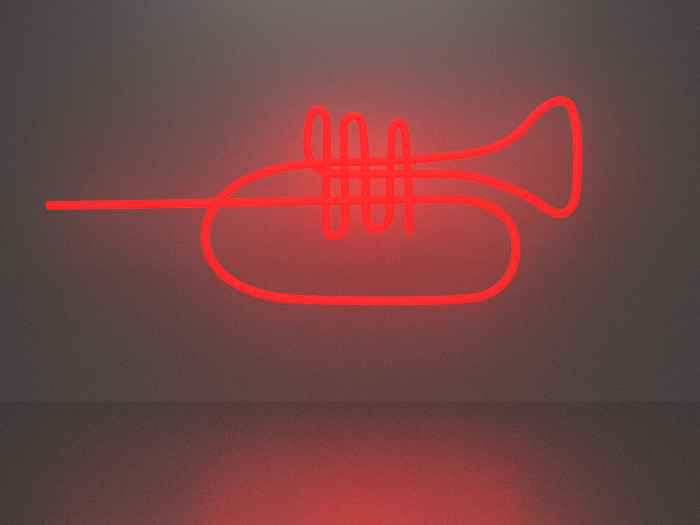 Second Life Marketplace - Trumpet neon sign Full Permission
