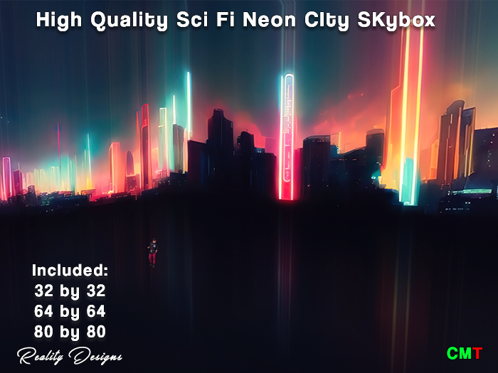 Second Life Marketplace - The Most Beautiful Sci-Fi Neon SL Skybox