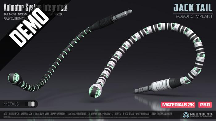 Second Life Marketplace - *DEMO* IMPLANT TAIL JACK (CUSTOM ANIMATOR ...