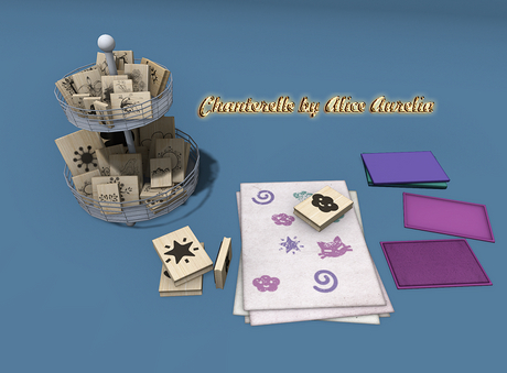 Second Life Marketplace - *Second Spaces* craft room - stamps