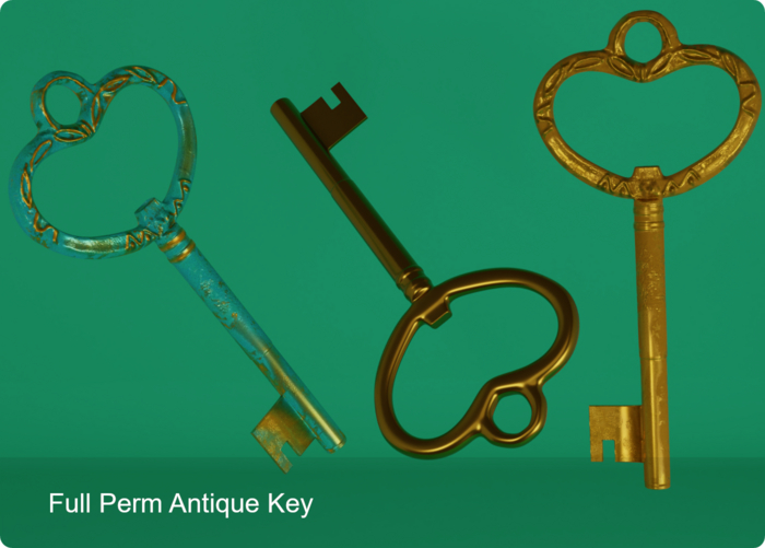 Second Life Marketplace - RD - Full Perm Antique Key - DEMO
