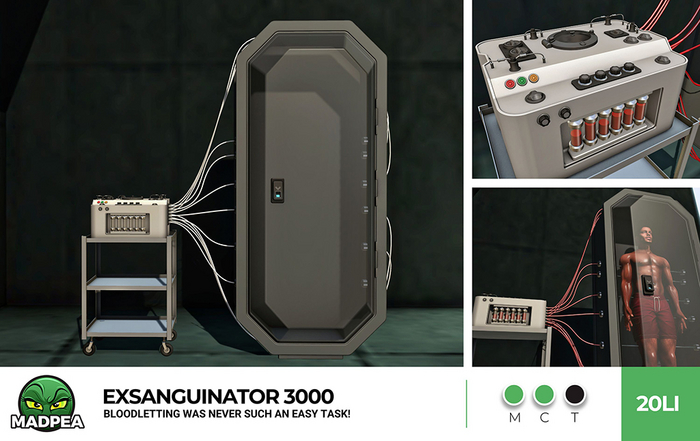 Second Life Marketplace - MadPea Exsanguinator 3000
