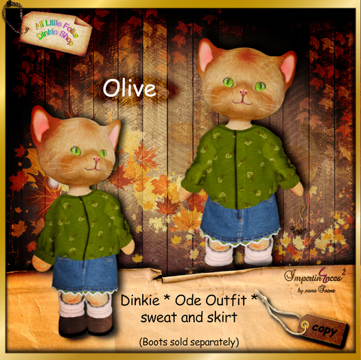 Second Life Marketplace - Dinkie Ode Outfit olive