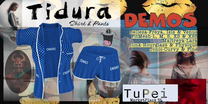 Second Life Marketplace - TuPei Tidura Shirt & Pants - DEMOS