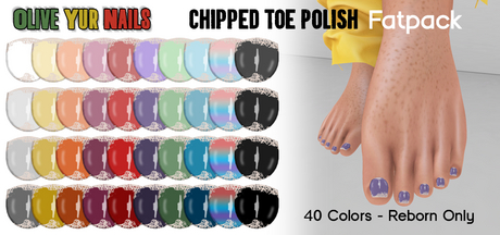 Second Life Marketplace - Olive Yur Nails: Chipped Toe Polish Applier ...