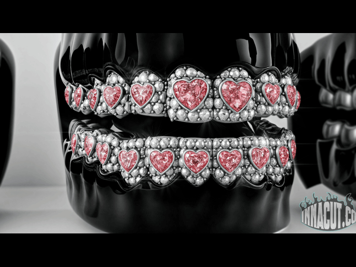 Second Life Marketplace - INNACUT.CO: "Nani Love" Grillz RED