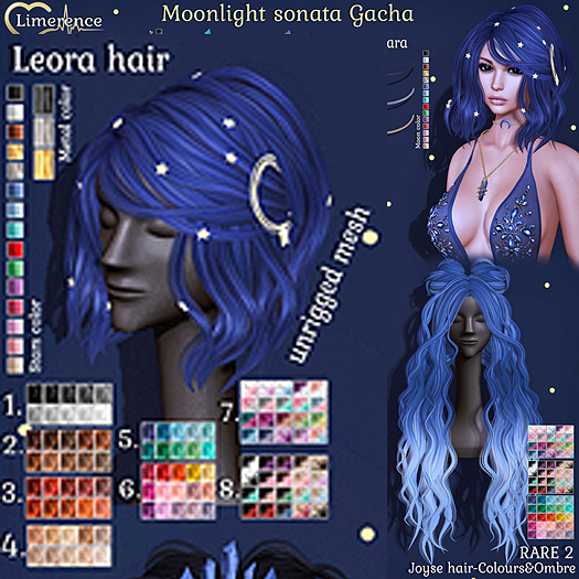 Second Life Marketplace - #8 {Limerence} Leora hair-Natural Ombre