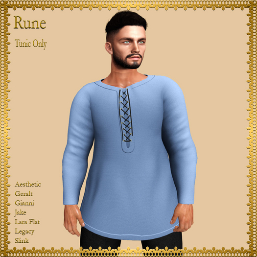 Second Life Marketplace - .: HD :. Rune Tunic ~ Skye Gor, Gorean ...