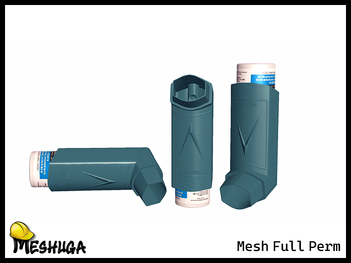 Second Life Marketplace - Meshuga Medical Asthma Inhaler FULL PERM MESH