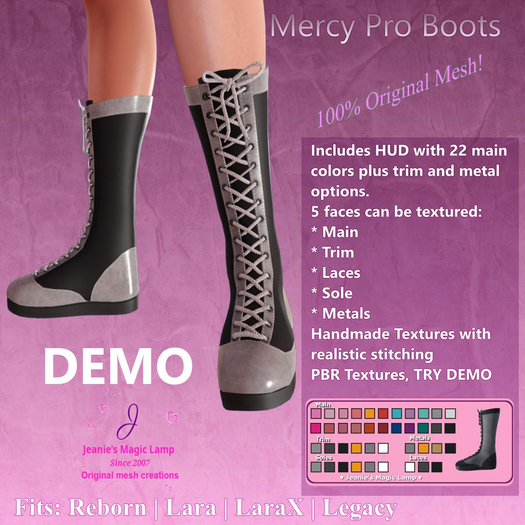 Second Life Marketplace - Mercy Pro Boots DEMO
