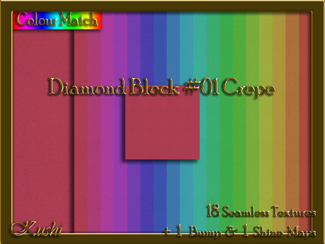 Second Life Marketplace - Diamond Block #01 Crepe Solids Seamless ...