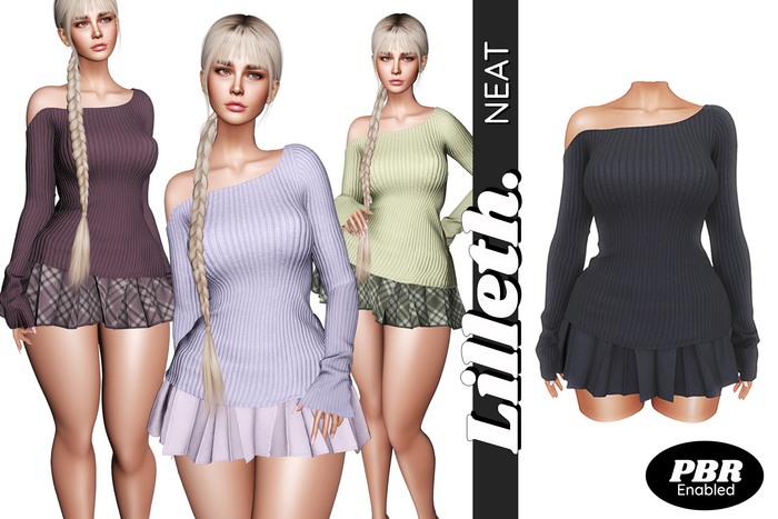 Second Life Marketplace - Lilleth. NEAT - Pastel Academia - Pinup - PBR ...