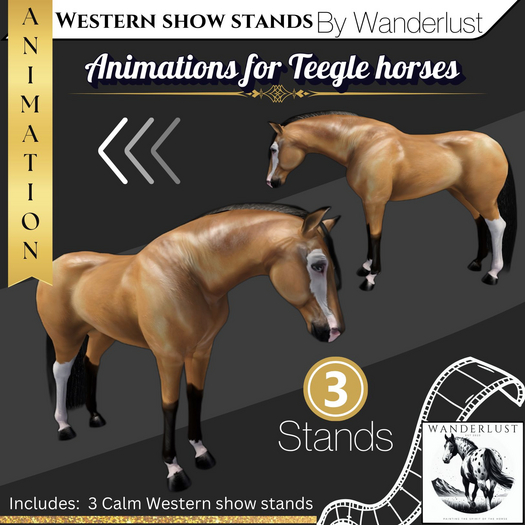 Second Life Marketplace - Wanderlust-Western Show Stands Animation ...