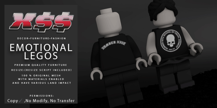 Second Life Marketplace - (X$$) GNARLY - Emotional Legos (BOXED) EXCLUSIVE