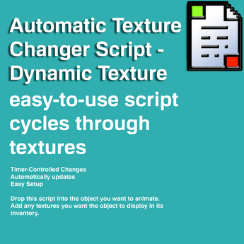 Second Life Marketplace - Automatic Texture Changer Script - Dynamic ...