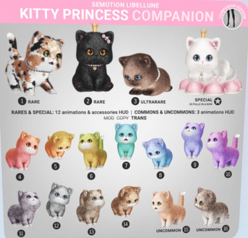 Second Life Marketplace - SEmotion Libellune Kitty Princess Companion ...
