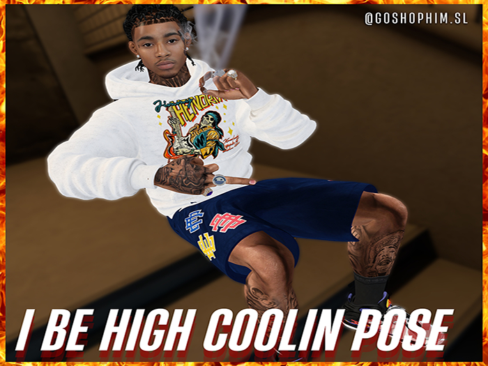 Second Life Marketplace - $HIM$poses / I Be High Coolin Pose