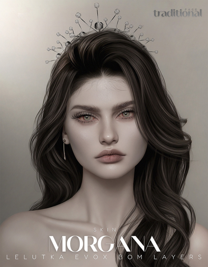 Second Life Marketplace - TF - Morgana Skin (LELUTKA EVOX) Dark Elf