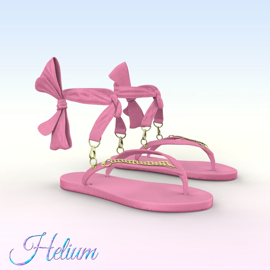 Second Life Marketplace - Pink Chain Sandals Maitreya