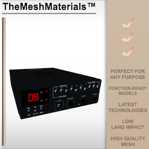 Second Life Marketplace - The Mesh Materials - Urban Decor Radio Scanner