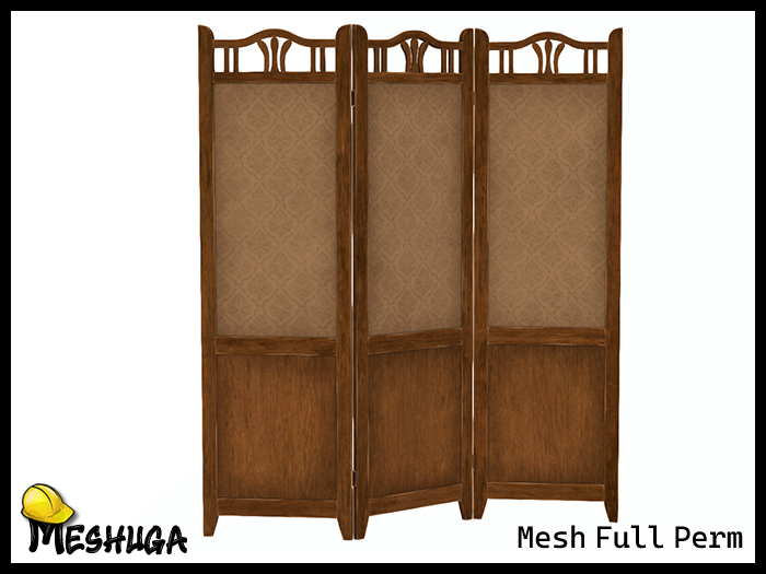 Second Life Marketplace - Meshuga Antique Bedroom Room Divider FULL ...