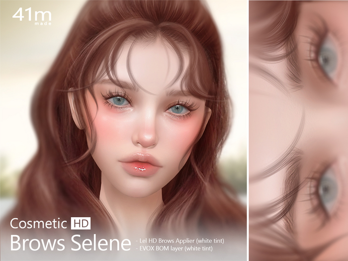 Second Life Marketplace - 41m / HD Brows Selene / Lelutka EvoX
